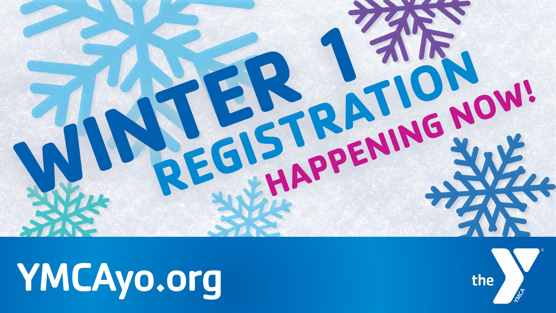 WINTER 1 PROGRAM REGISTRATION OPEN FOR MEMBERS - YMCA of Youngstown