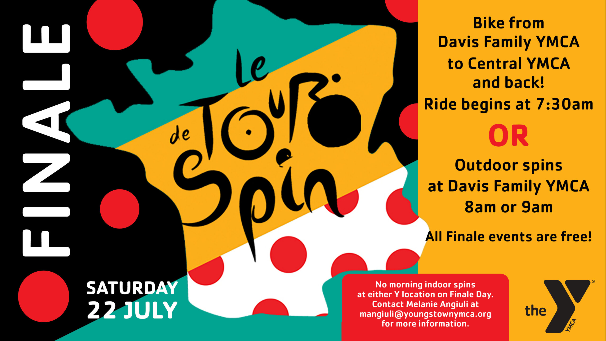 TOUR DE SPIN FINALE RIDES - YMCA of Youngstown