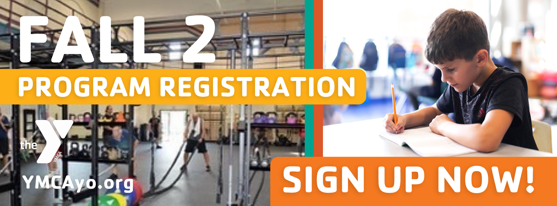 FALL 2 PROGRAM REGISTRATION STARTS - YMCA of Youngstown
