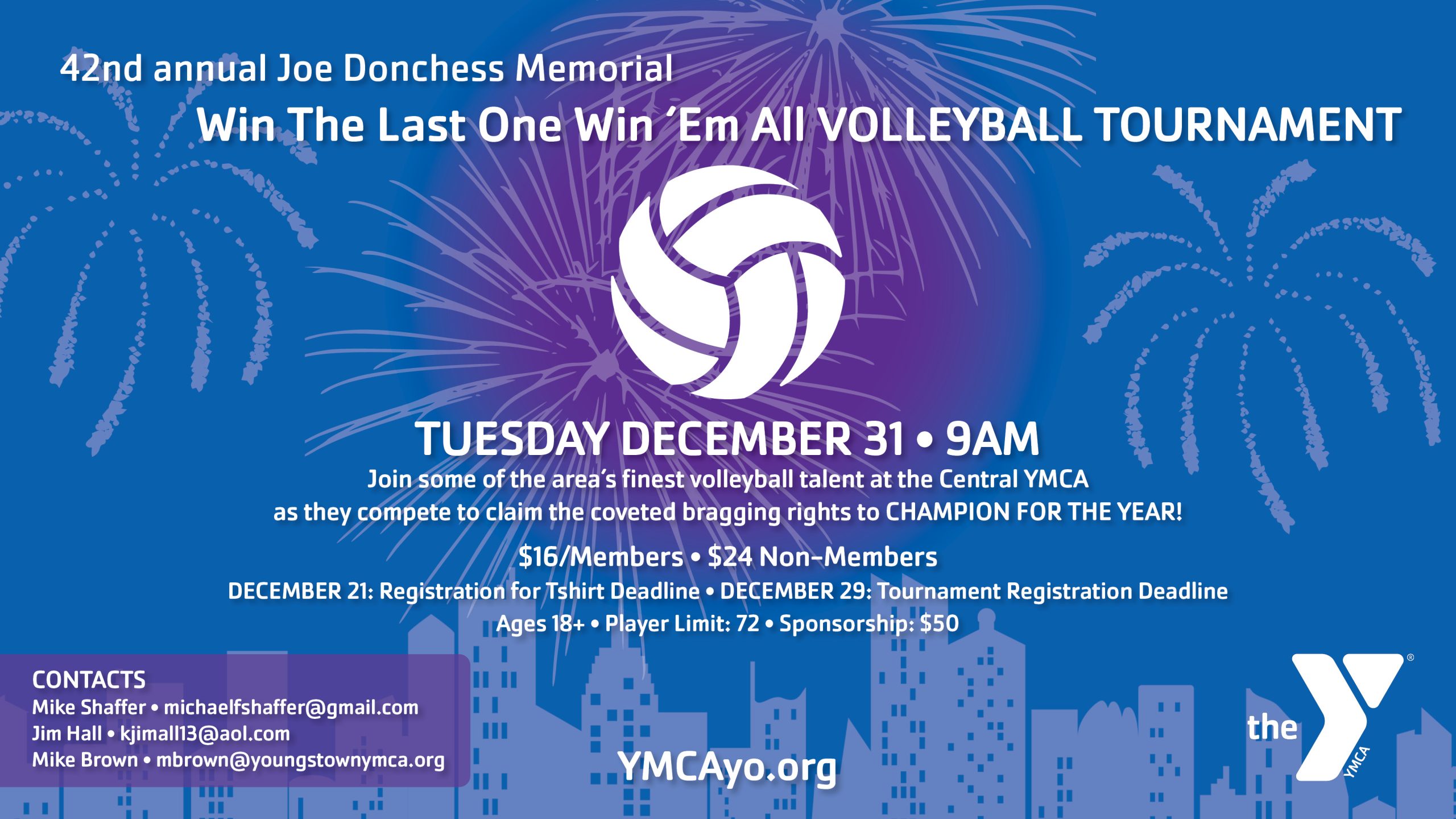 WIN ‘EM ALL VOLLEYBALL TOURNAMENT - YMCA of Youngstown